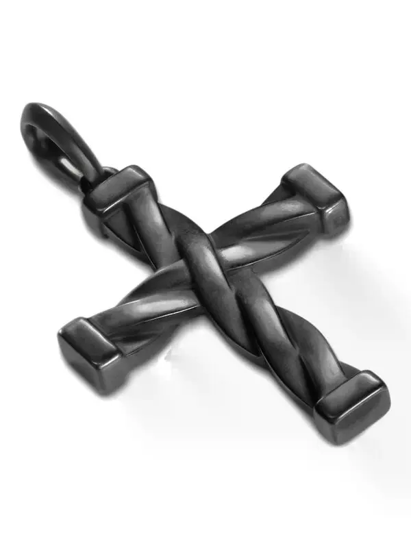 David Yurman Dy Helios Cross Pendant - Black