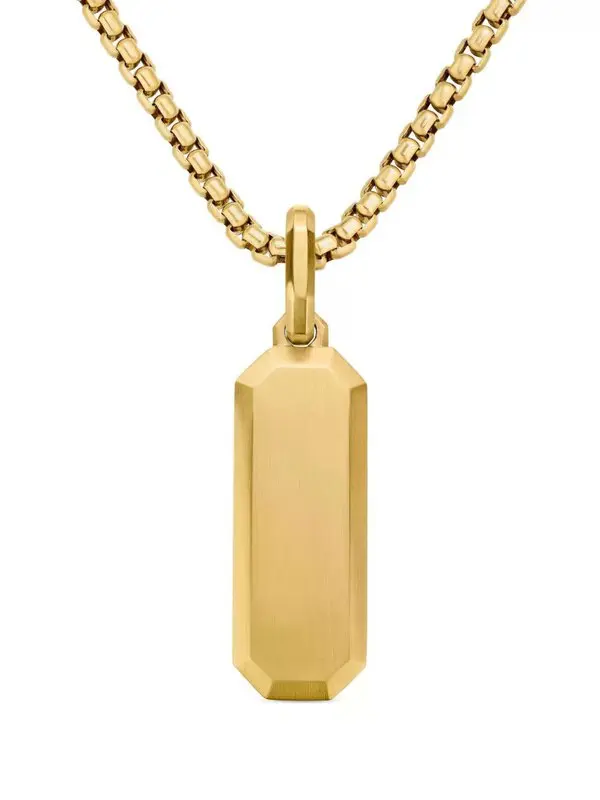 David Yurman 18kt Yellow Streamline Amulet - Gold