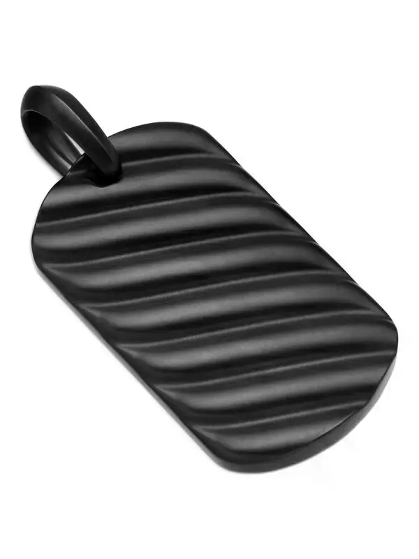 David Yurman Sculpted Cable Tag - Black
