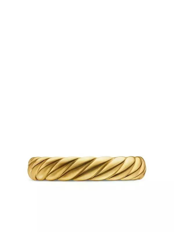 David Yurman 18kt Yellow Cable Band Ring - Gold