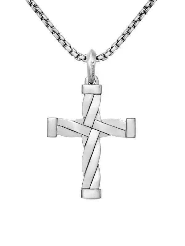 David Yurman Dy Helios Cross Pendant - Silver