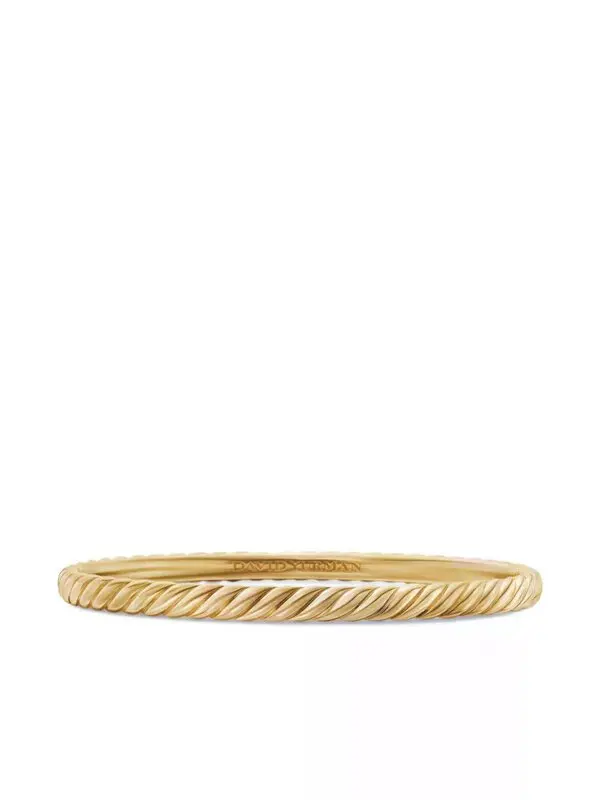 David Yurman 18kt Yellow Cable Bangle Bracelet - Gold