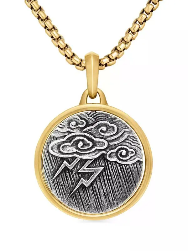 David Yurman 18kt Yellow And Sterling Silver Duality Amulet Gold