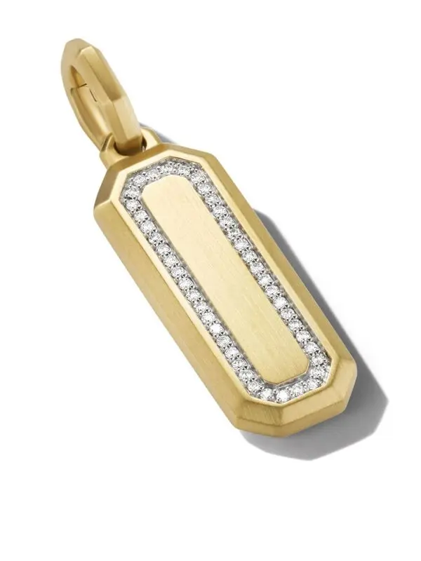 David Yurman 18kt Yellow Pavé Diamond Amulet