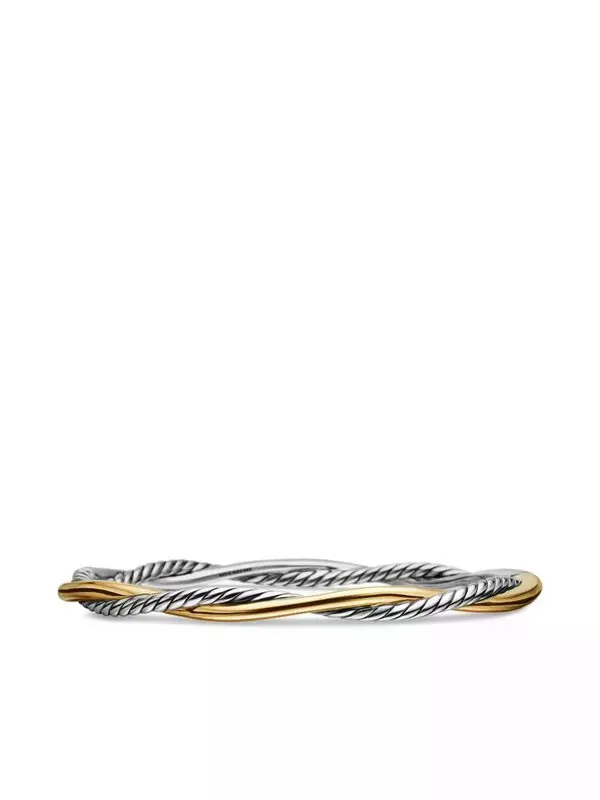 David Yurman 14kt Yellow And Sterling Silver Petite Infinity Bracelet - Gold