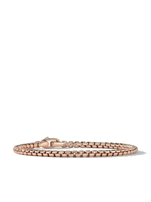 David Yurman 18kt Rose Gold Box Chain Bracelet - Pink