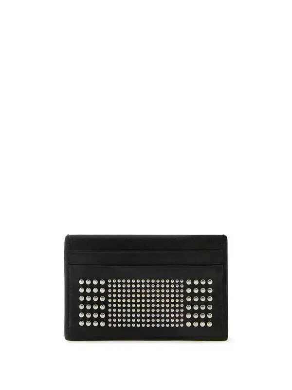 Alexander McQueen Studded Leather Card Holder - Black