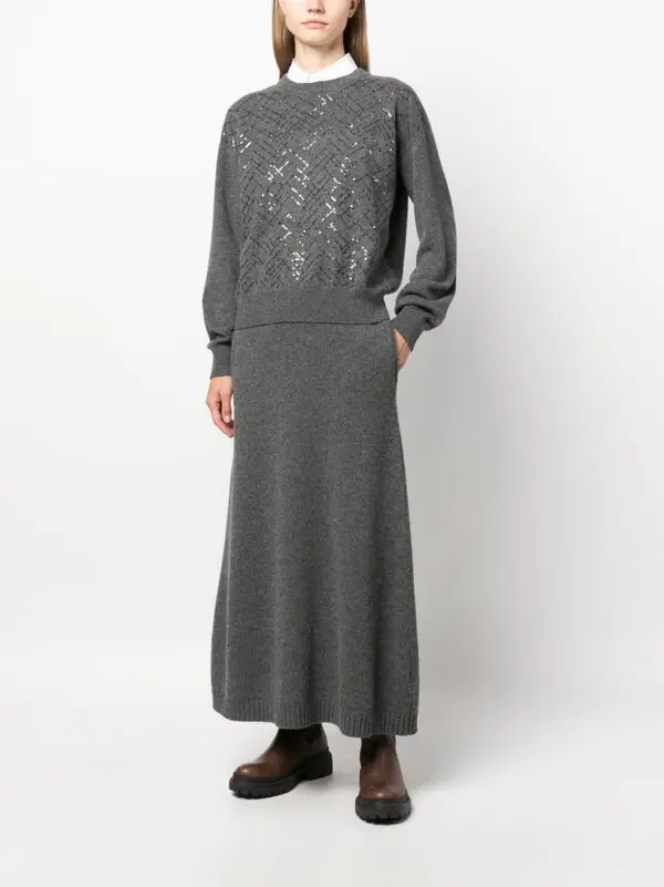 Brunello Cucinelli Sequin-embellished Jumper