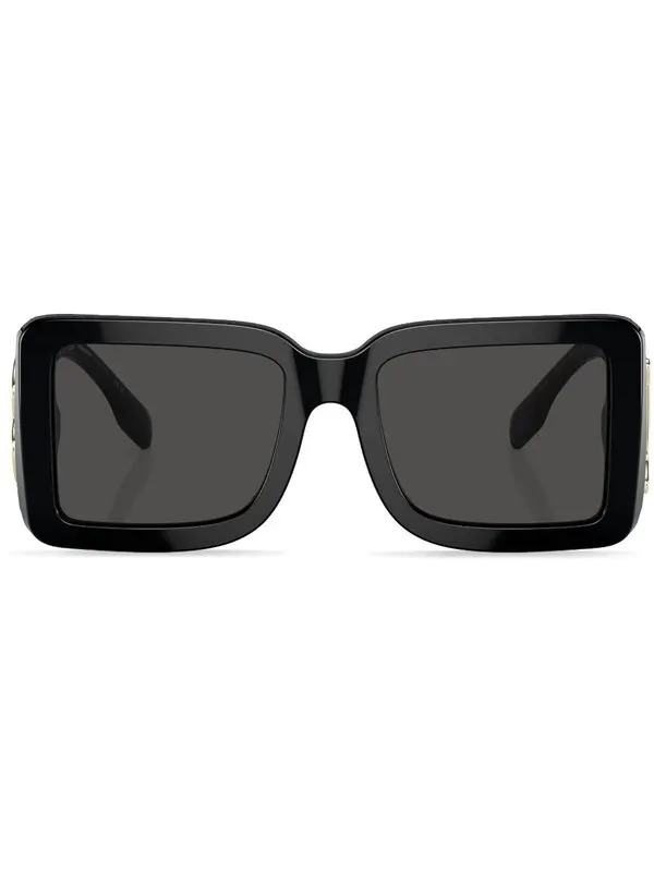 Burberry Tb-motif Square-frame Sunglasses - Black
