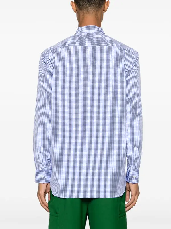 Comme Des Garçons X Lacoste Logo-print Checked Shirt