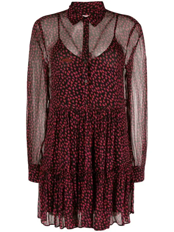 Zadig&Voltaire Crush-pattern Crepe Minidress