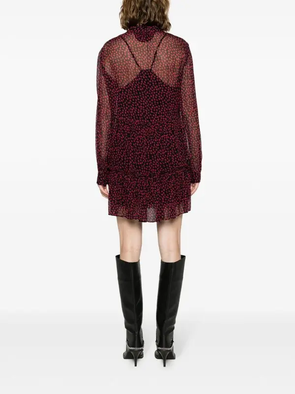 Zadig&Voltaire Crush-pattern Crepe Minidress