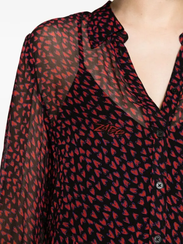 Zadig&Voltaire Crush-pattern Crepe Minidress