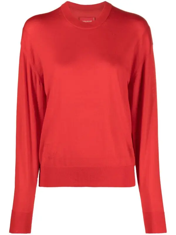 Zadig&Voltaire Emma Cut-out-sleeves Wool Jumper