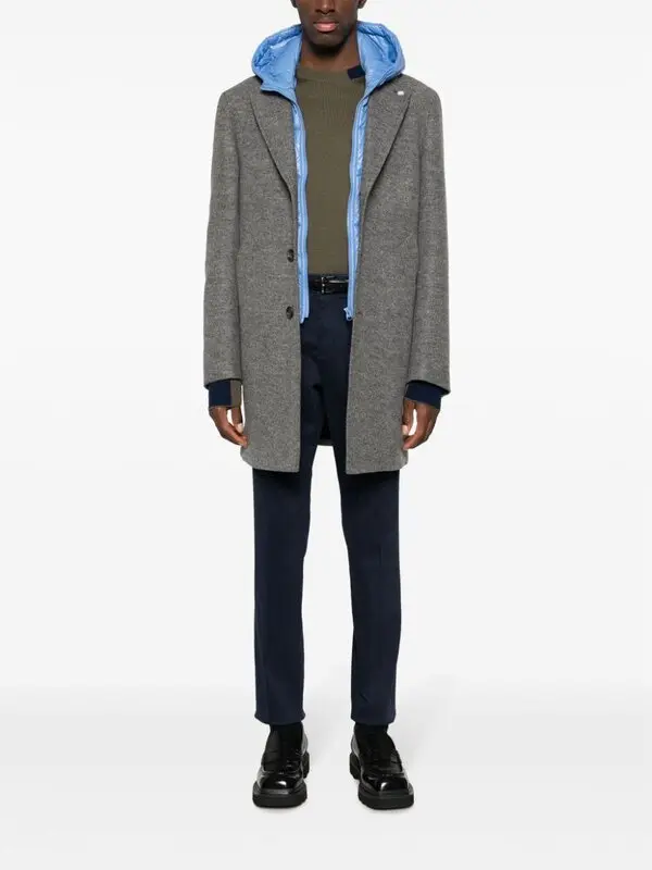 MANUEL RITZ Logo-charm Gabardine Trousers