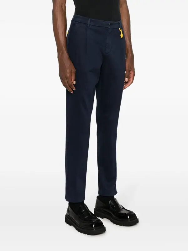 MANUEL RITZ Logo-charm Gabardine Trousers