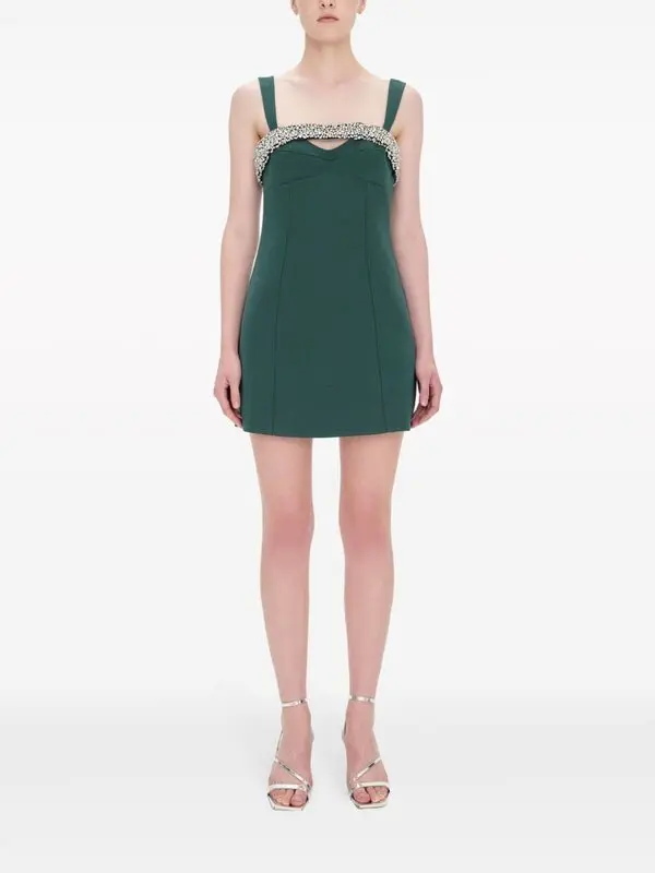 Simkhai Embellished Square Neck Mini Dress