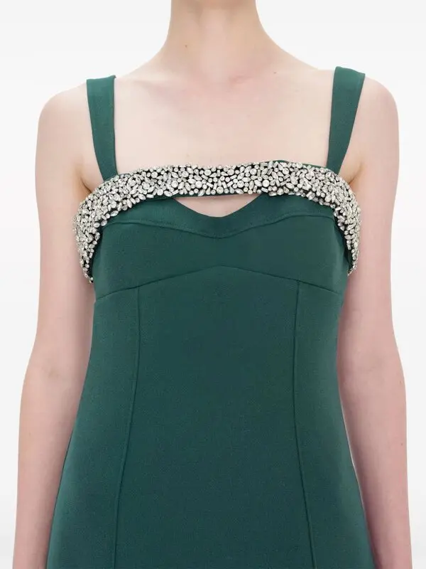 Simkhai Embellished Square Neck Mini Dress