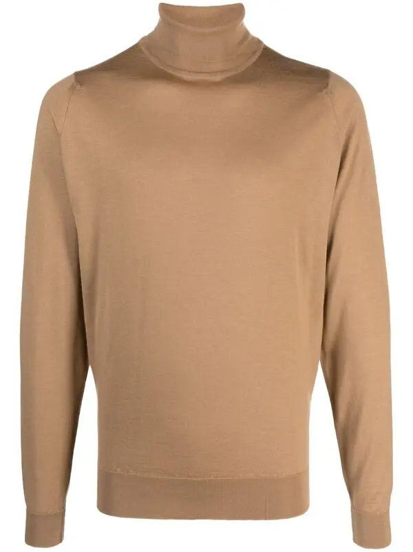 John Smedley Fine-knit Wool Jumper - Brown