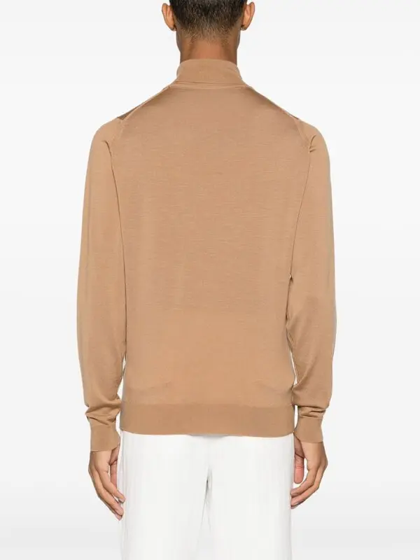 John Smedley Fine-knit Wool Jumper - Brown