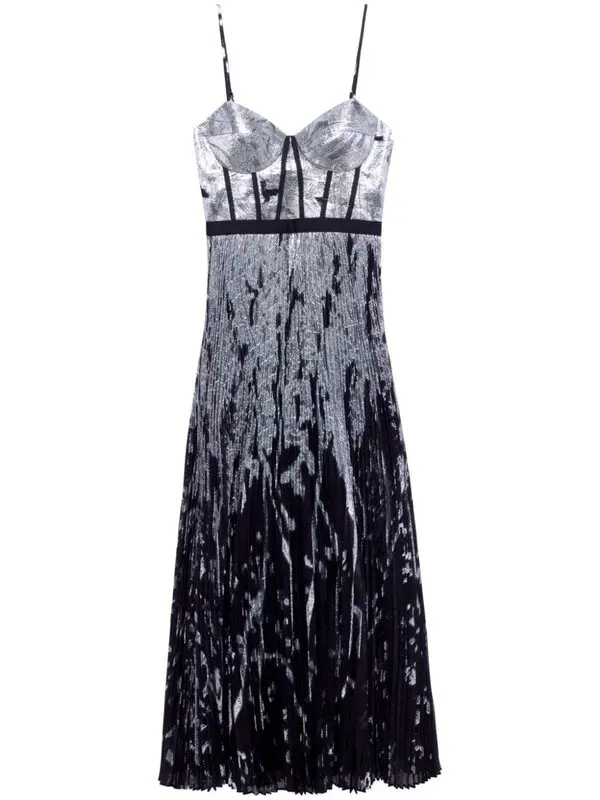 Simkhai Brielle Pleated Gown - Black