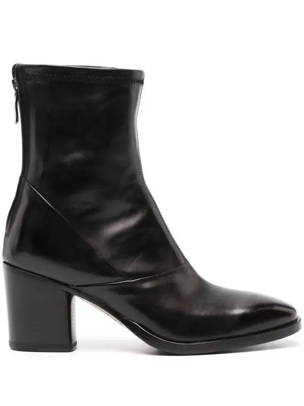 ALBERTO FASCIANI Ursula 70mm Leather Ankle Boots