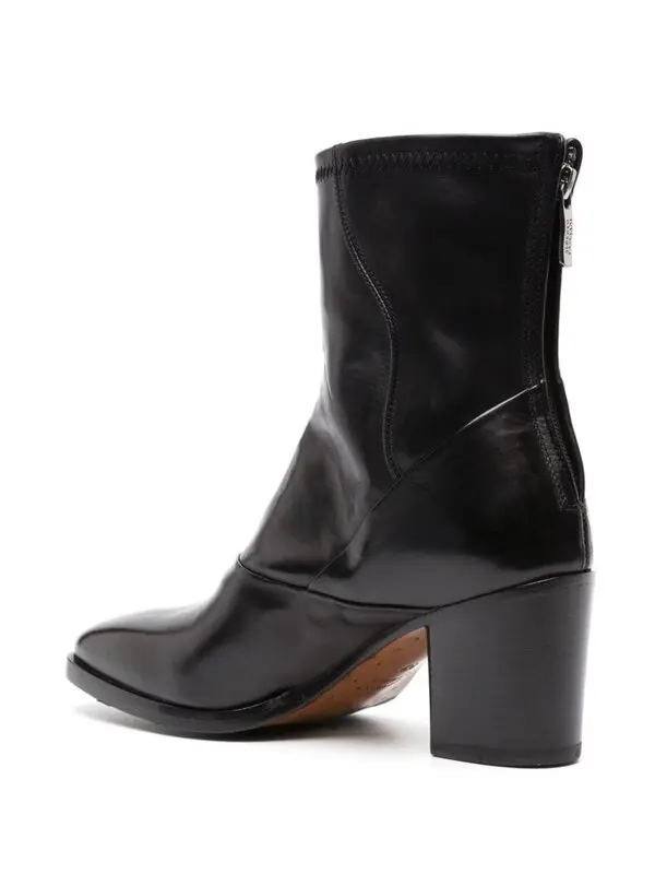 ALBERTO FASCIANI Ursula 70mm Leather Ankle Boots