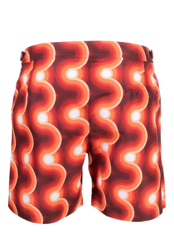 Orlebar Brown Geometric-pattern Swim Shorts