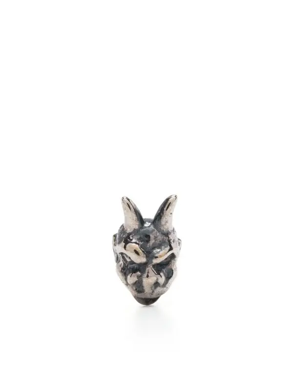 Yohji Yamamoto Gargoyle Single Stud Earring - Silver