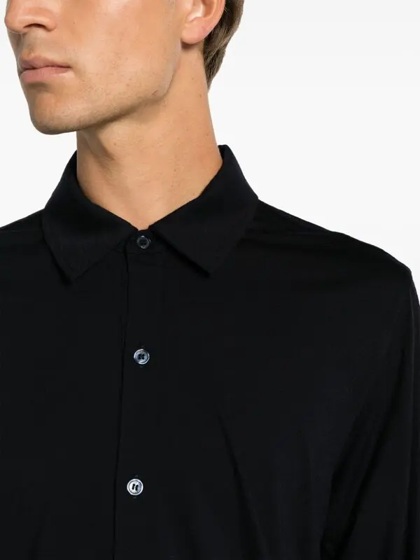 Orlebar Brown Giles Merino Wool Shirt - Blue