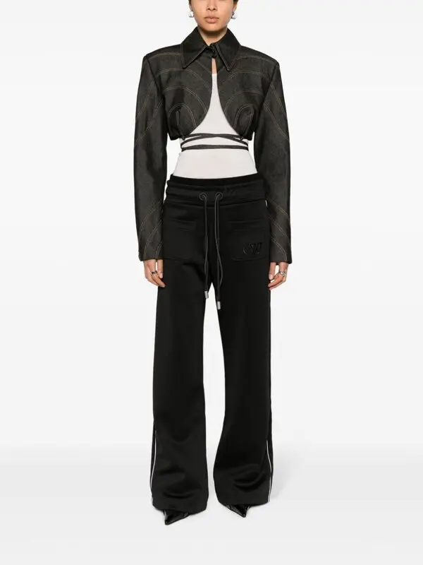Off-White Elasticated-waist Cotton Track Pants