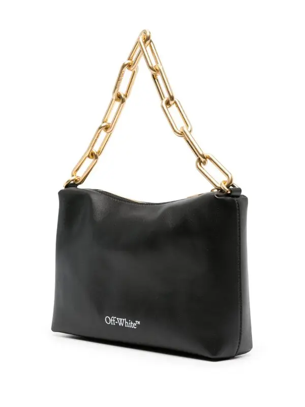Off-White Leather Shoulder Bag - Black