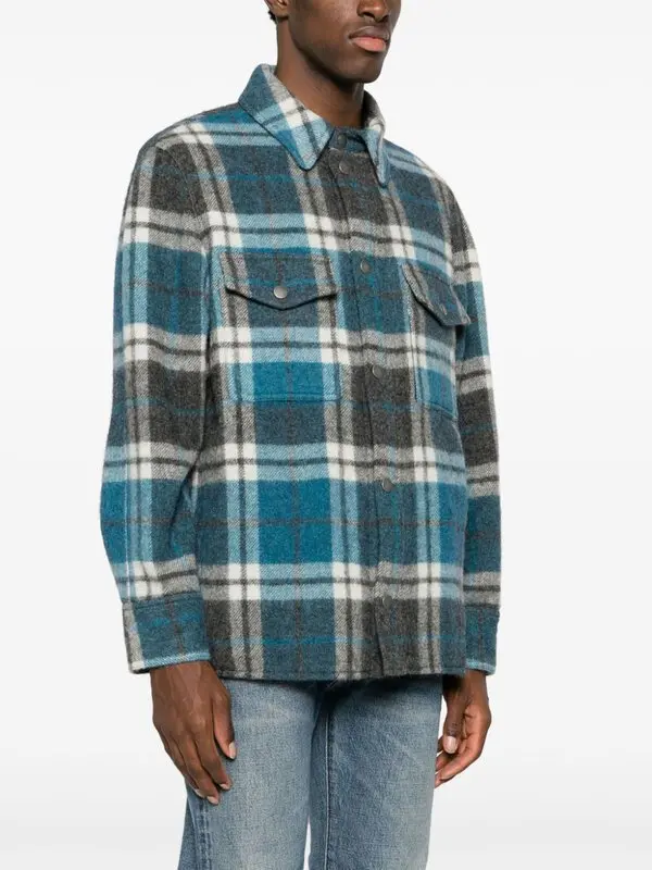 Alanui Check-pattern Virgin Wool-blend Shirt