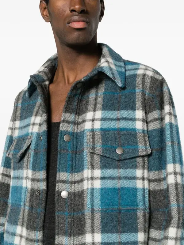 Alanui Check-pattern Virgin Wool-blend Shirt