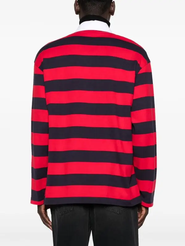 AMBUSH Striped Logo-print Cotton Polo
