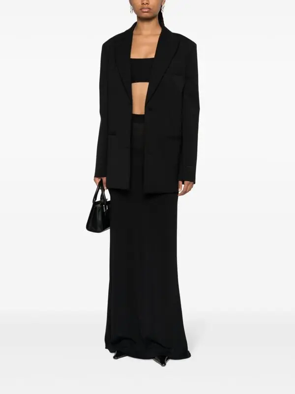 Off-White Peak-lapel Single-breasted Blazer