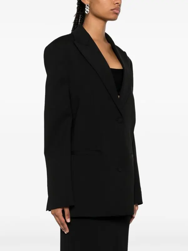 Off-White Peak-lapel Single-breasted Blazer