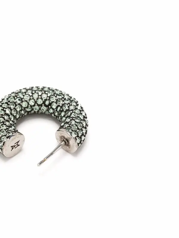 Amina Muaddi Cameron Small Hoop Earrings