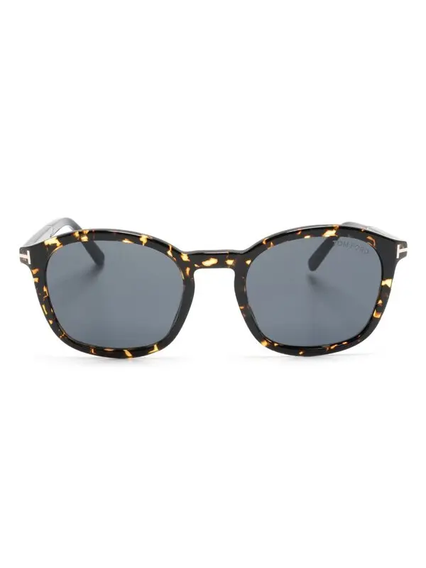 TOM FORD Tinted Round Frame Sunglasses - Brown
