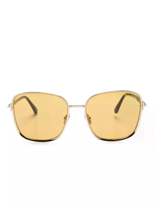 TOM FORD Square-frame Sunglasses - Gold