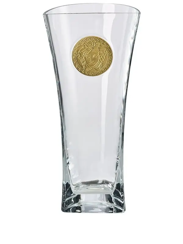 Versace Medusa Madness Glass Vase - White