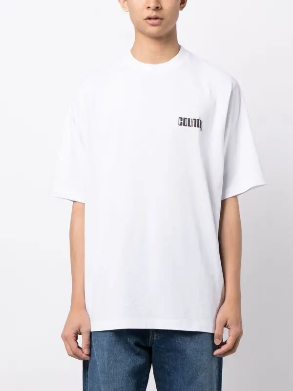 COUNTY OF MILAN Logo-print T-shirt