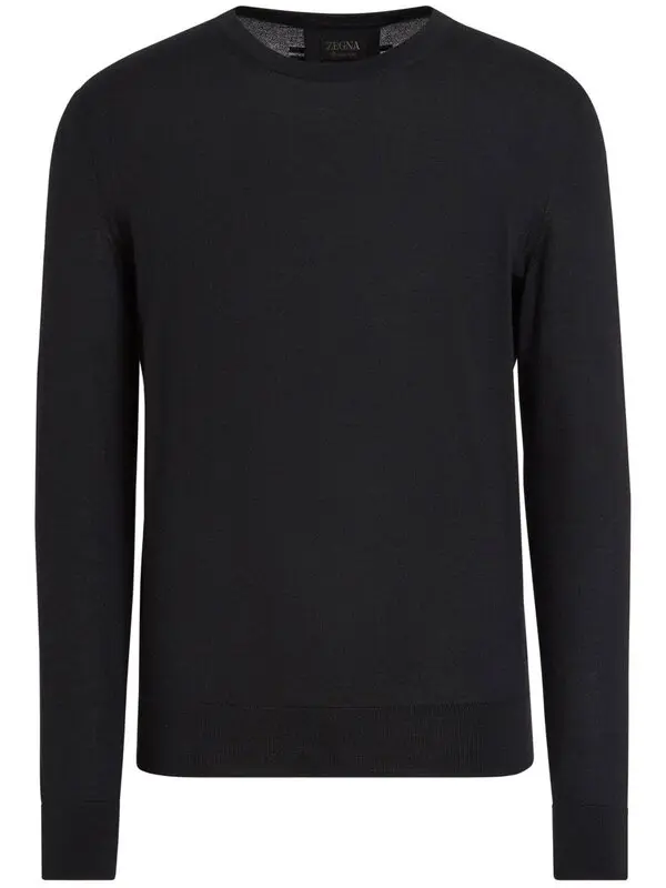 Zegna Crew-neck Wool Sweatshirt