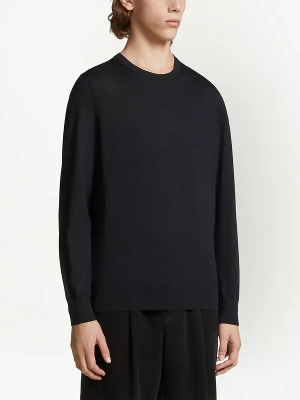 Zegna Crew-neck Wool Sweatshirt