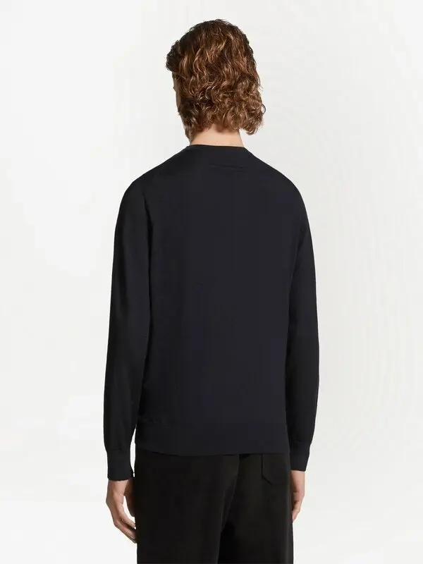 Zegna Crew-neck Wool Sweatshirt