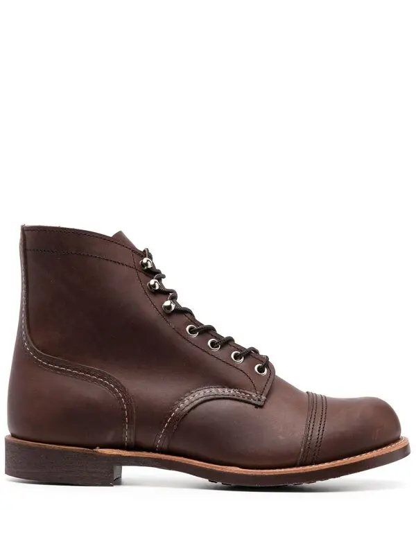 Red Wing Iron Ranger Leather Ankle Boots - Brown