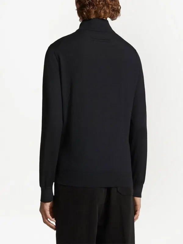 Zegna Mock-neck Half-zip Jumper