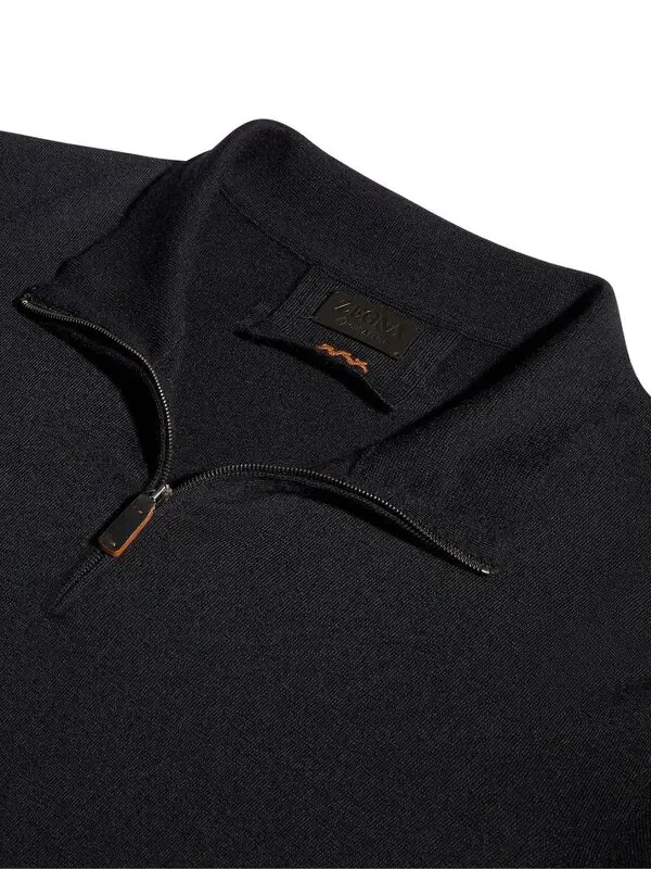 Zegna Mock-neck Half-zip Jumper