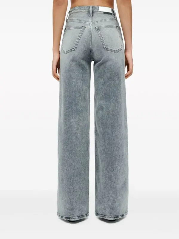 RE/DONE Logo-patch Wide-leg Jeans