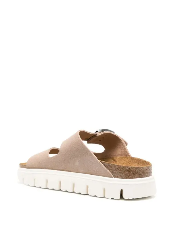BIRKENSTOCK Arizona Chunky Buckle Slides - Neutrals
